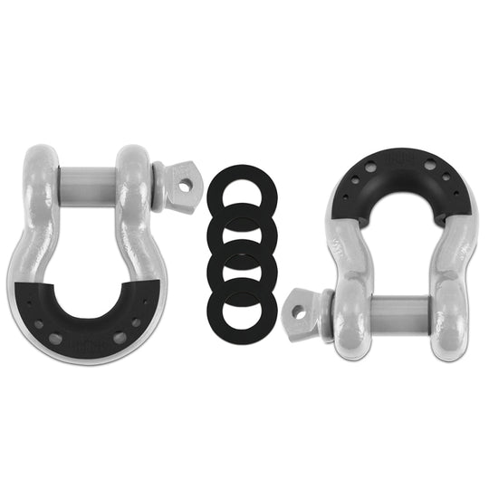 Borne Off-Road Borne D-Ring Shackle Set Grey - R&R OFF-ROAD